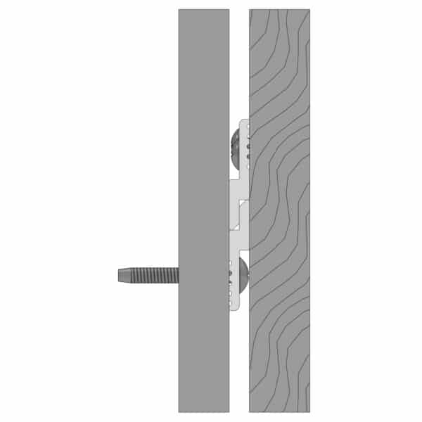 Aluminum Z Clip Kit, Rails, 2 Inch Z Clips & Mounting Hardware Included