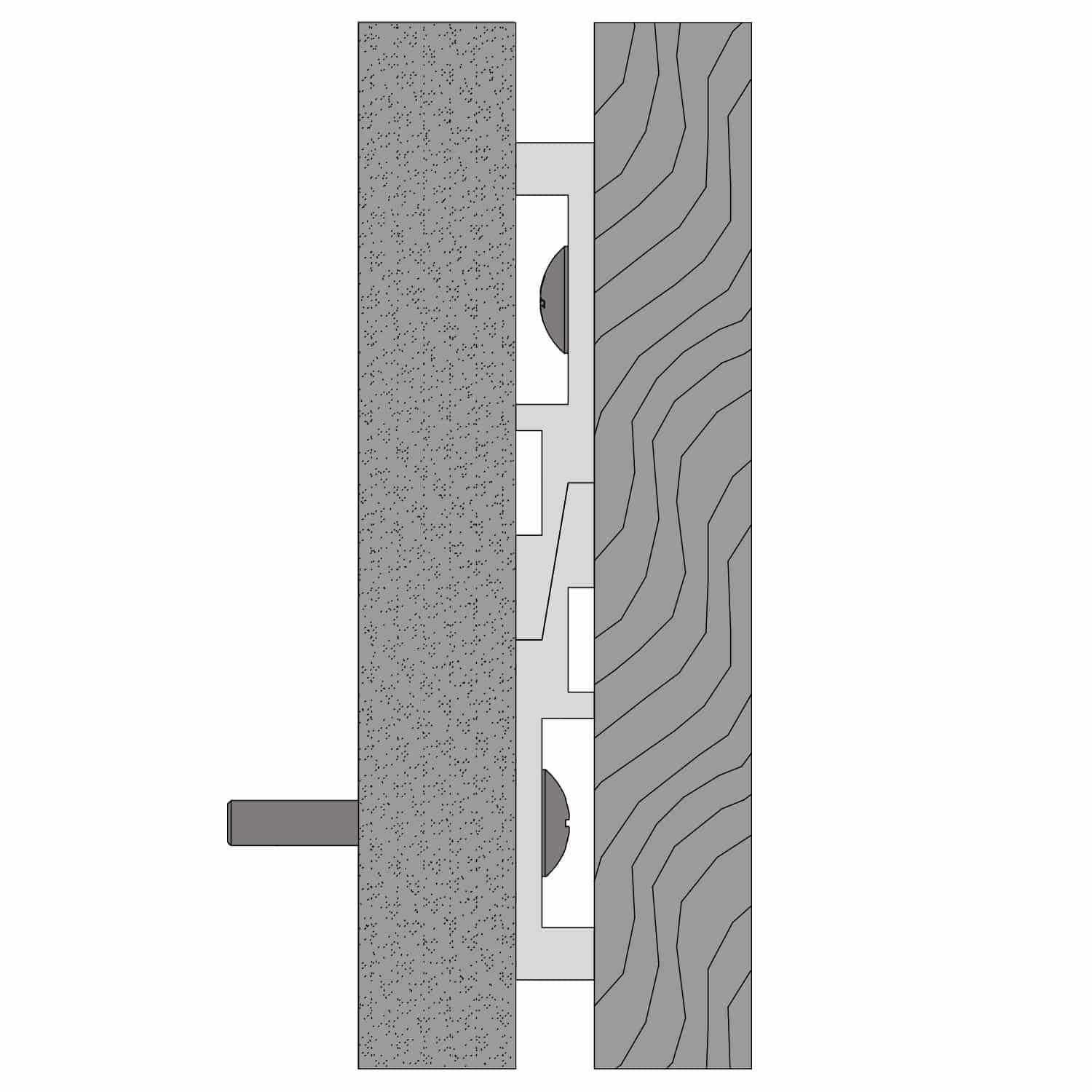 Aluminum Z Clip, High Load Capacity, 2 Inch Stock Clip Size, MFSTR-0375