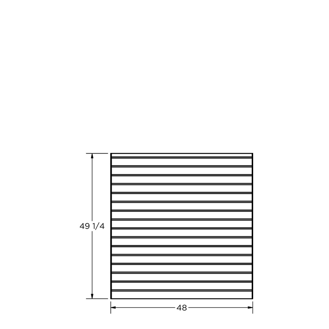 Standard, Mill Finish, Slatwall Panel Systems